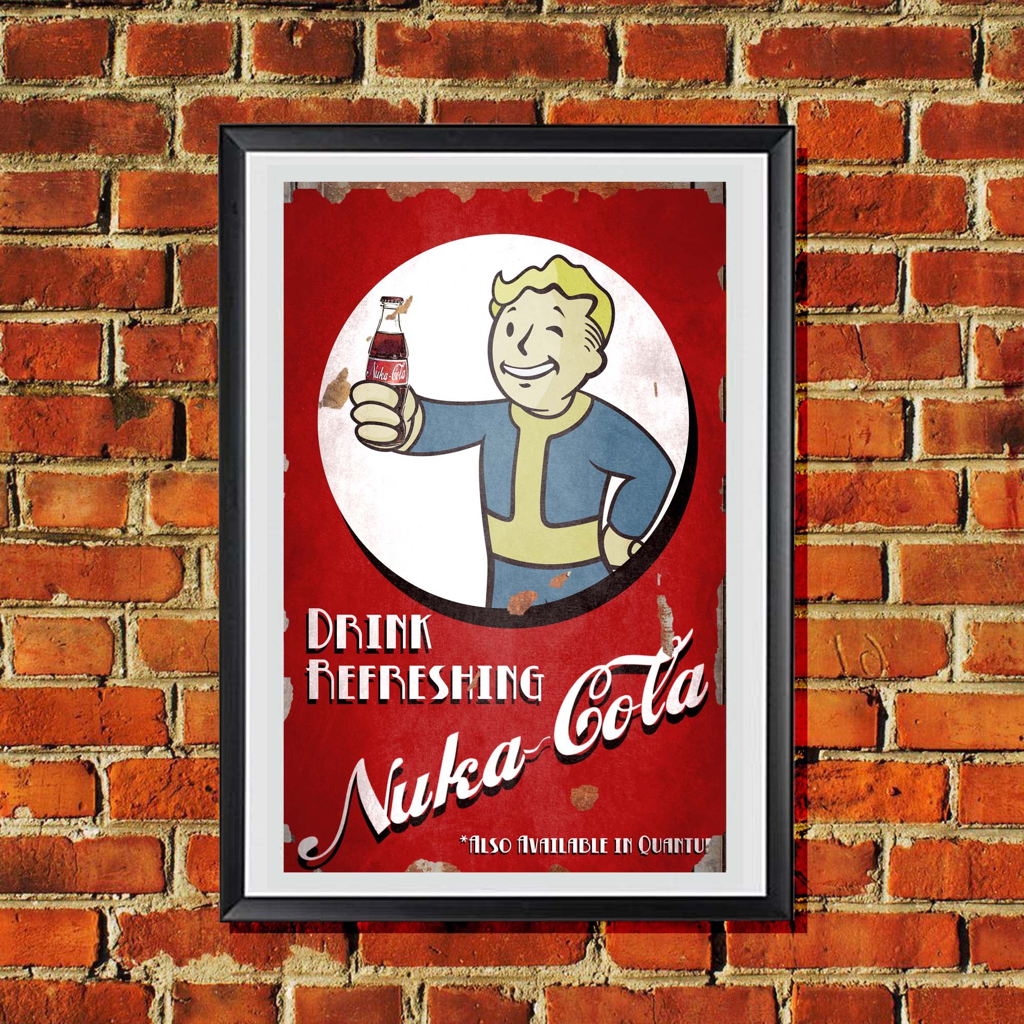 Fallout "Drink Refreshing Nuka Cola" Advertisement Poster/Print | My Site